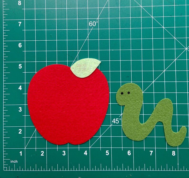 Wiggly Worms Hide and Seek Felt Set, Spring, Worms, Apple, Flannel ...