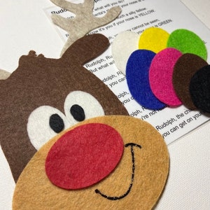 Rudolph Felt Board Story Set, Christmas Rhyme, Teacher Resource - Etsy