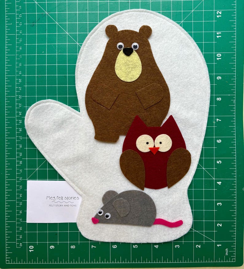 The Mitten Felt Story Set: Winter Forest Animals Flannel Board - Etsy ...