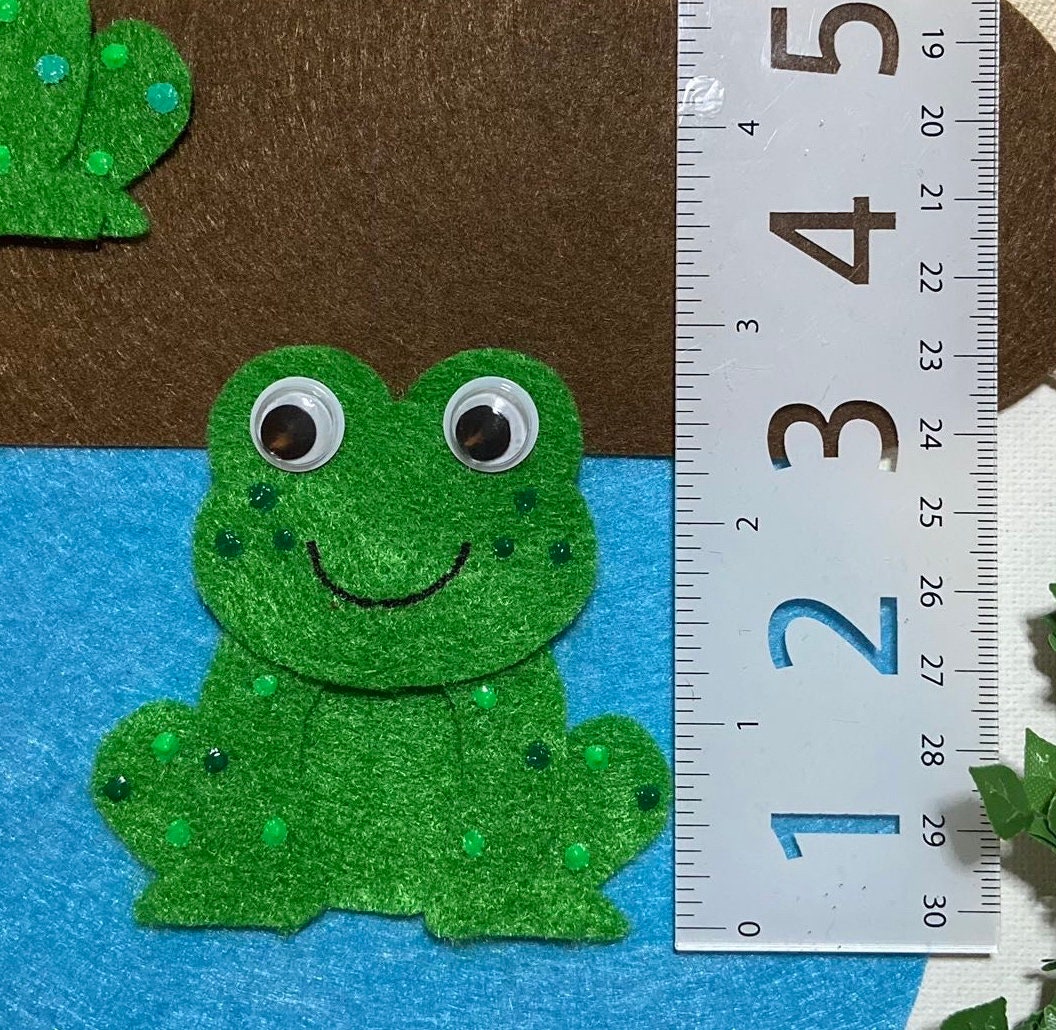 Five Green Speckled Frogs Felt Story Flannel Board Story - Etsy