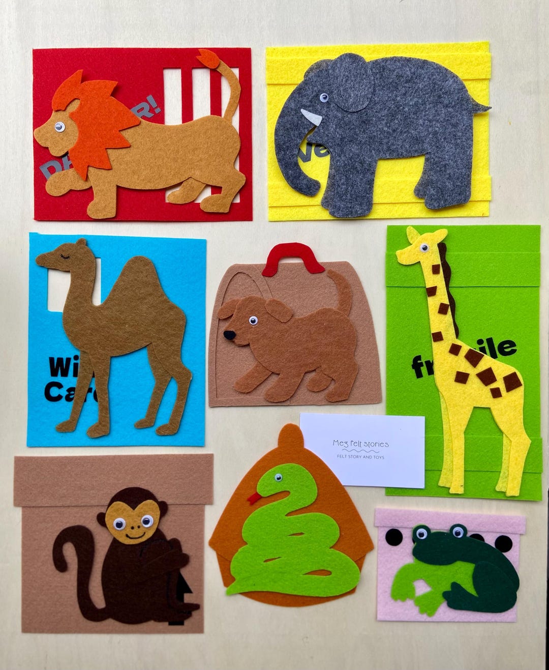 Dear Zoo Felt Story, Flannel Board Story, Teacher Resource, Story Time ...