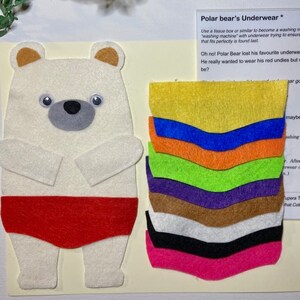 Polar Bears Underwear Felt Story Time Felt Set, Felt Story, Flannel ...