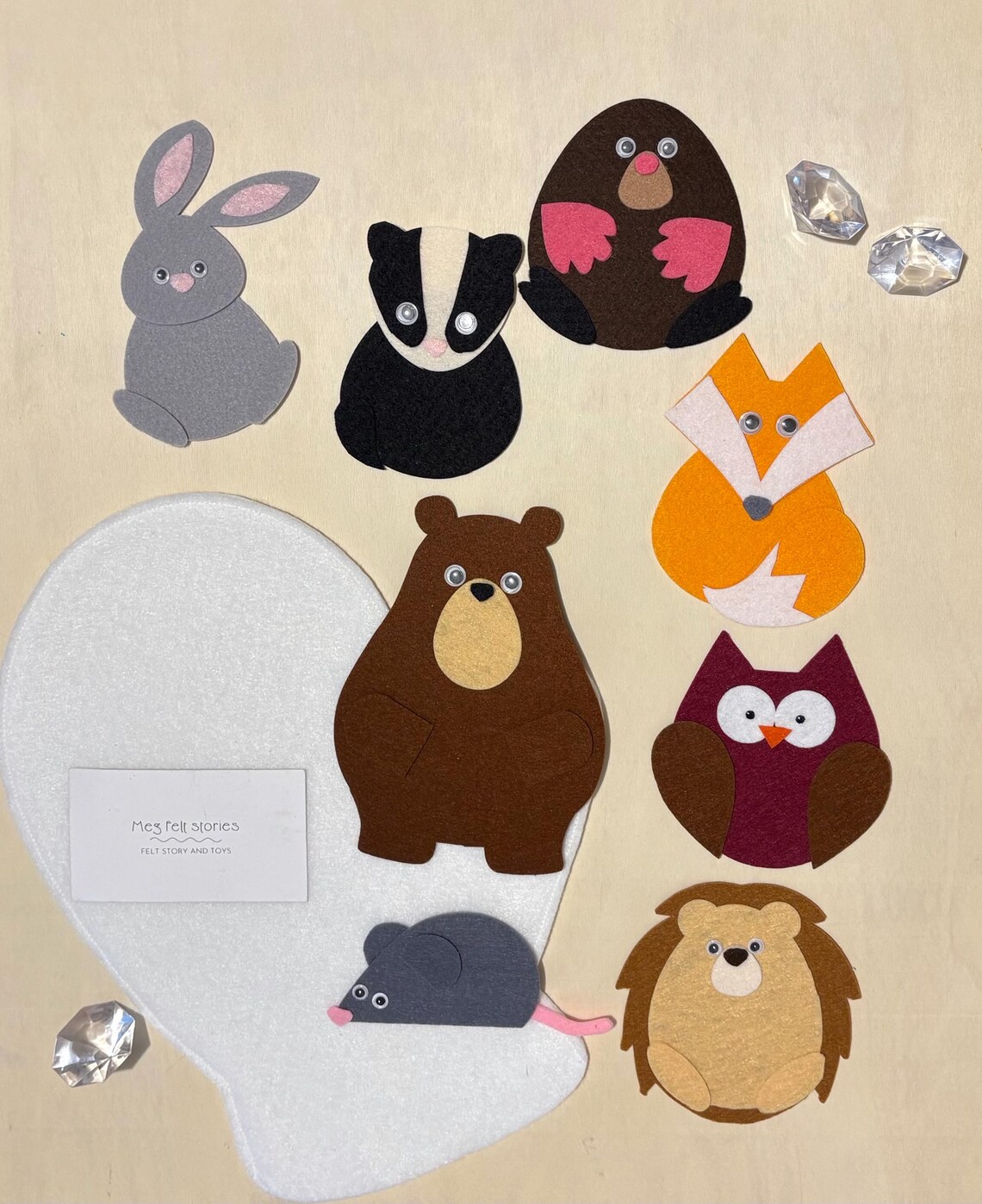 The Mitten Felt Story Set: Winter Forest Animals Flannel Board - Etsy ...
