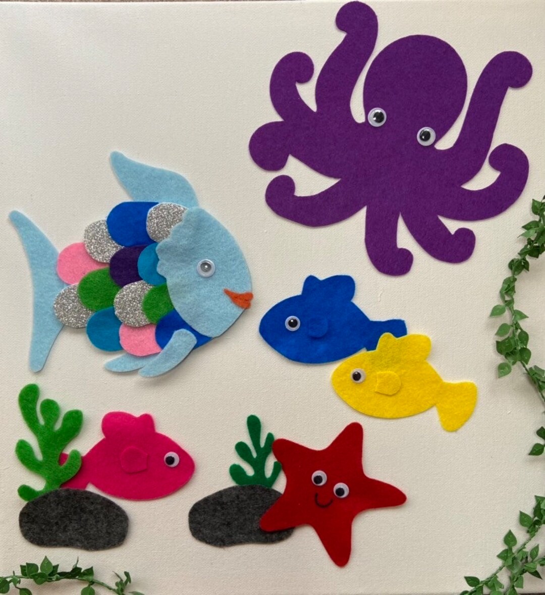 The Rainbow Fish, Felt Story, Flannel Board Story, Teacher Resource ...