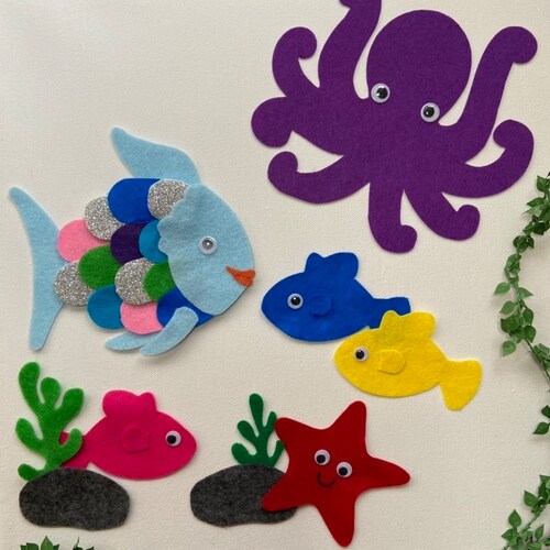 The Rainbow Fish Felt Story Flannel Board Story Teacher - Etsy Canada