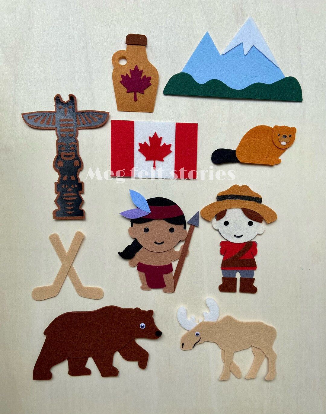 Canada Day Felt Set, Felt Story, Canada, Teacher Resource, Circle Time ...