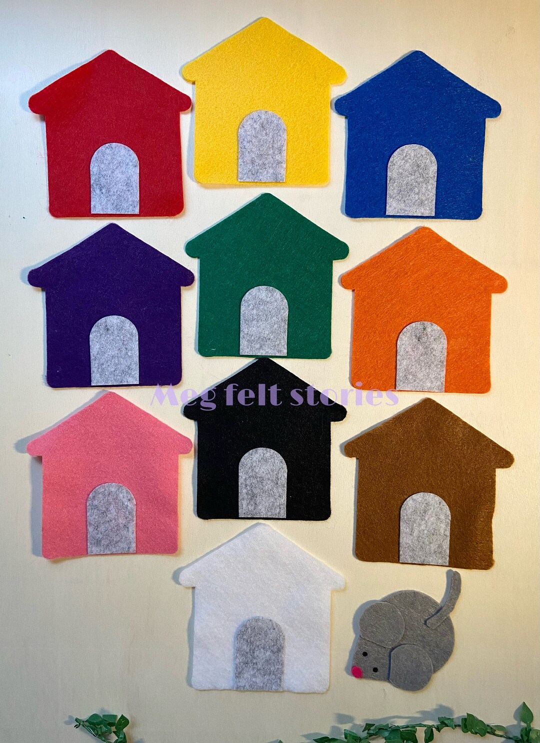 Little Mouse Hide and Seek Felt Set, Color, Numbers, Counting, Teacher ...