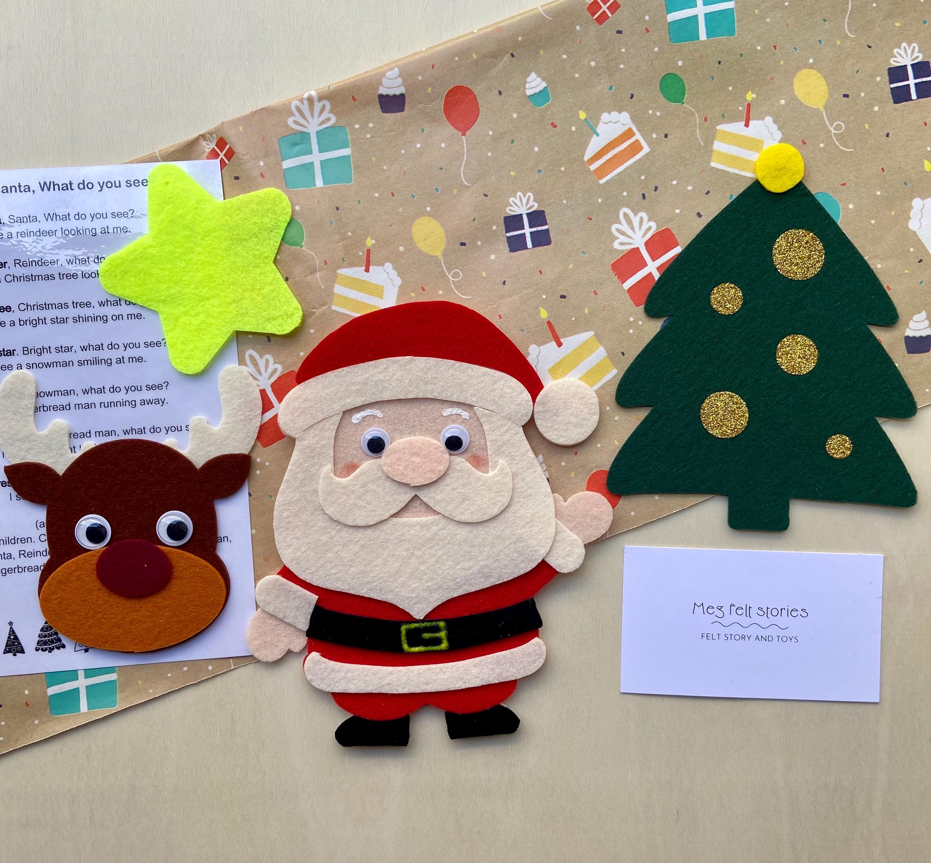 Christmas Story Time Felt Set, Santa Santa What Do You See?, Elf, Felt ...