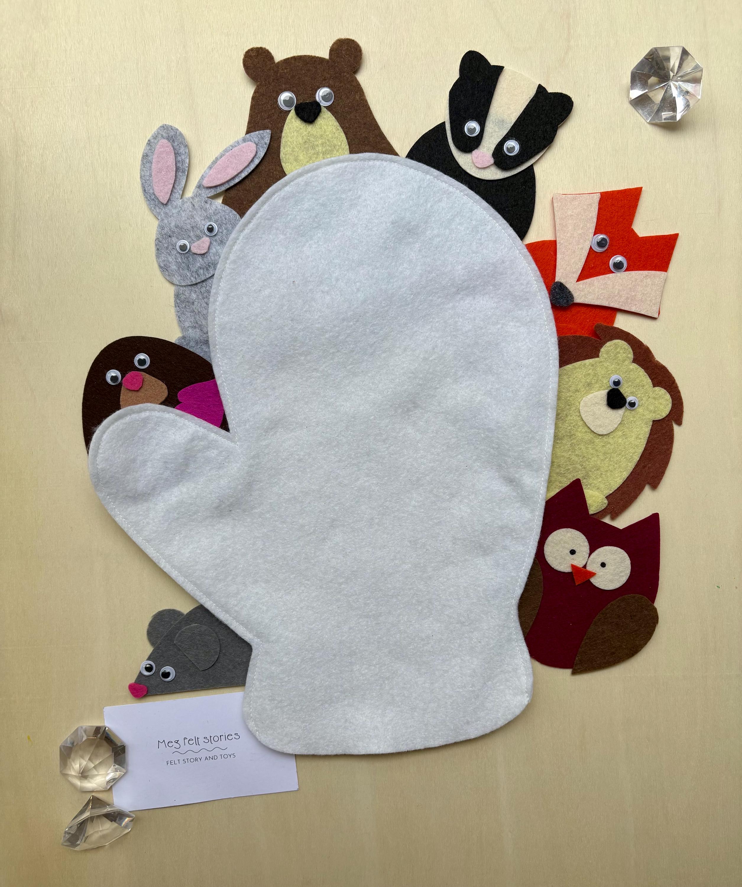 The Mitten Felt Story Set: Winter Forest Animals Flannel Board - Etsy ...