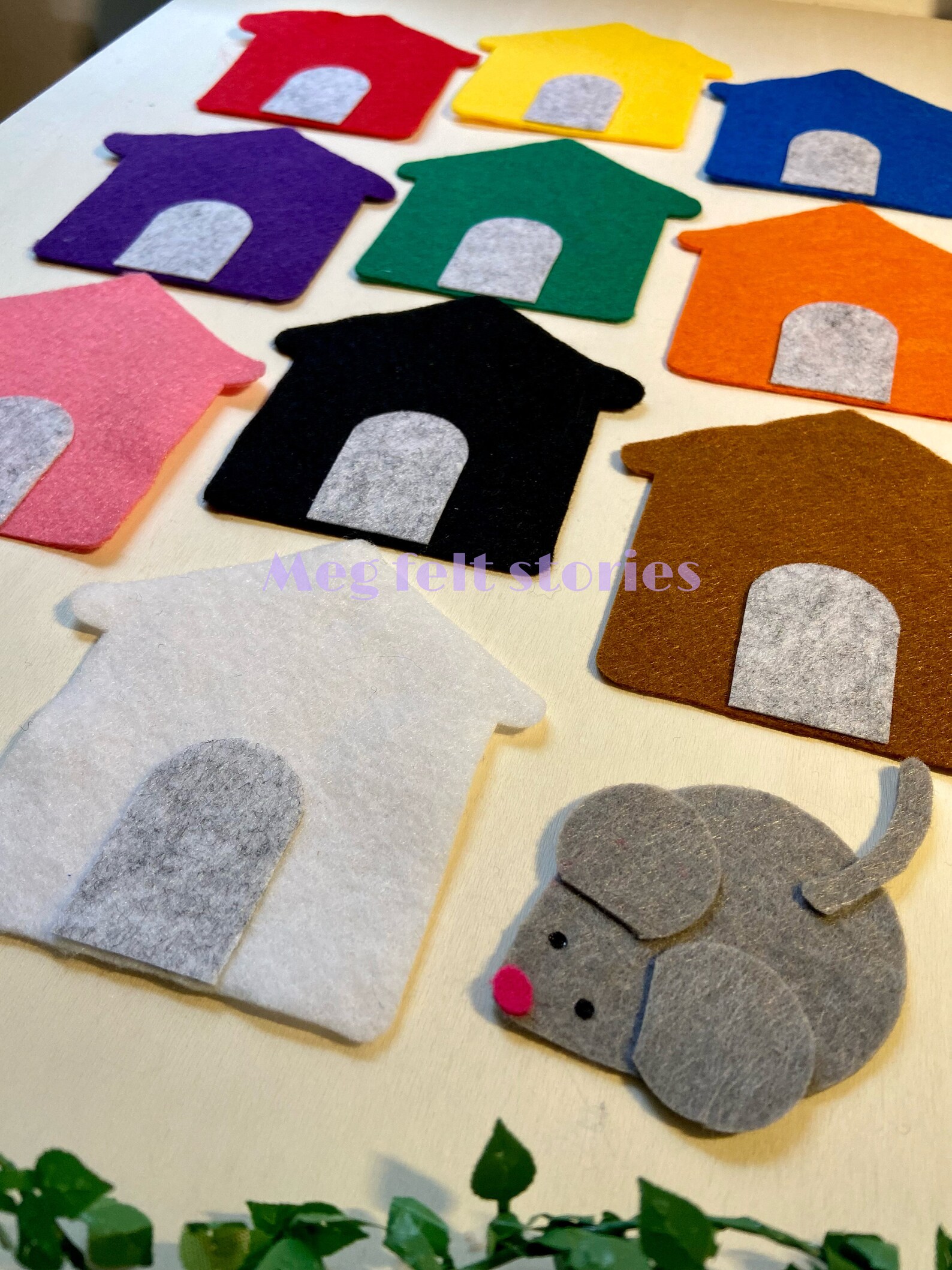 Little Mouse Hide and Seek Felt Set, Color, Numbers, Counting, Teacher ...