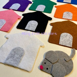 Little Mouse Hide and Seek Felt Set, Color, Numbers, Counting, Teacher ...
