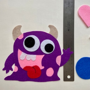 Felt Shape Monster Set: Preschool Learning, Flannel Board Story - Etsy