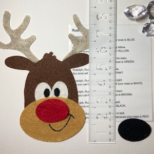 Rudolph Felt Board Story Set, Christmas Rhyme, Teacher Resource - Etsy