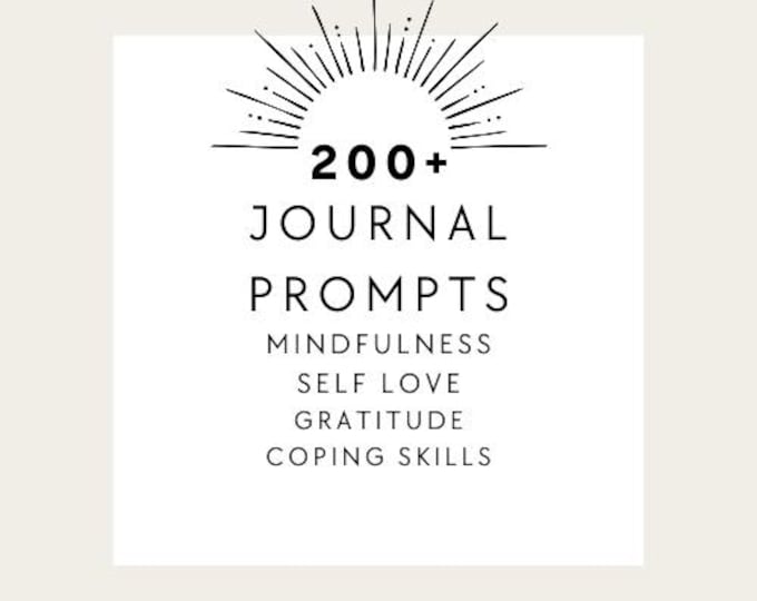 200+ Journal Prompts About Mindfulness, Self Love, Self Compassion, and ...