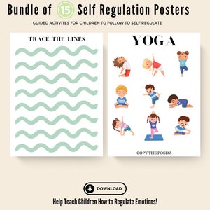 15 Printable Self Regulation Posters, Calming Corner Tools, Emotional ...