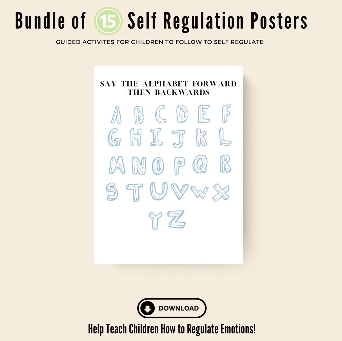 15 Printable Self Regulation Posters, Calming Corner Tools, Emotional ...