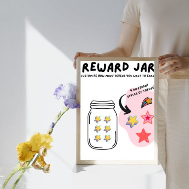 Printable Reward Chart for Kid Sticker Chart Positive Behavior Teen ...