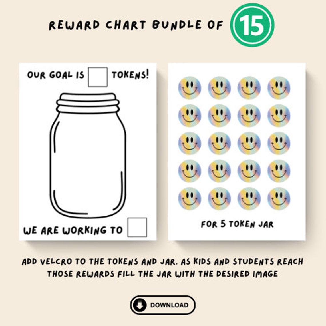 Printable Reward Chart for Kid Sticker Chart Positive Behavior Teen ...