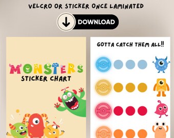 Printable Kids Sticker Chart Dinosaur Theme Reward System and Behavior ...