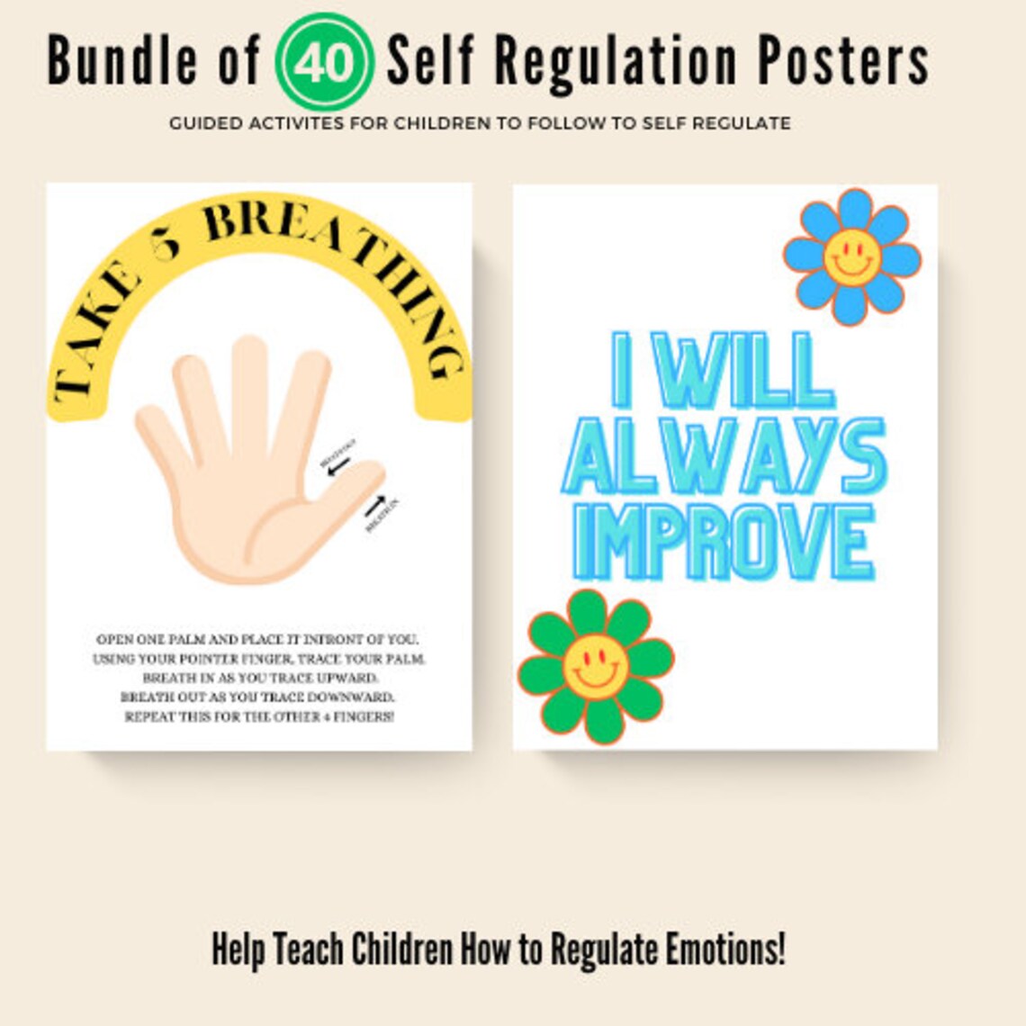 40 Printable Calm Down Corner Posters Sign Kit Calming Decor Print ...