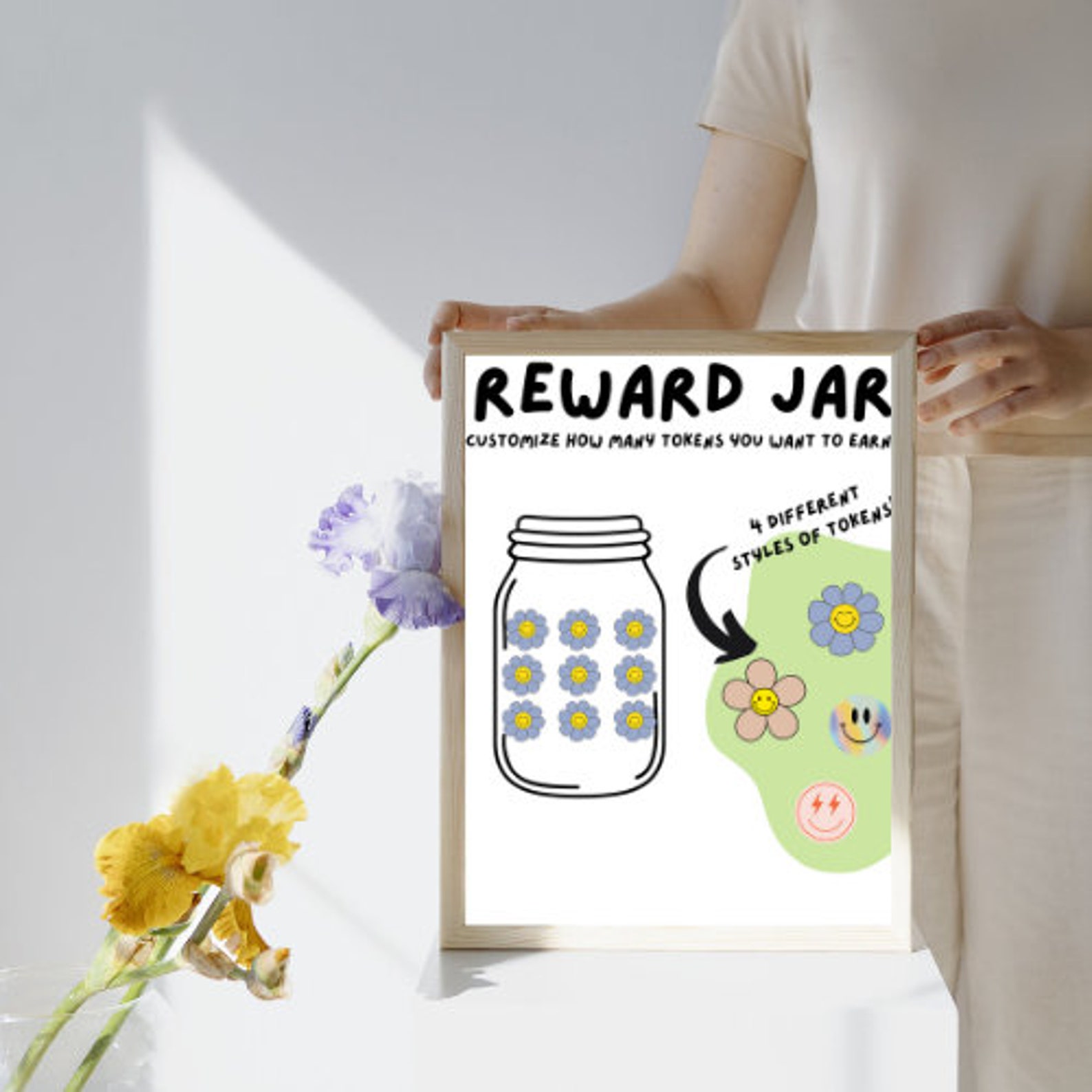 Printable Reward Chart for Kid Sticker Chart Positive Behavior Teen ...