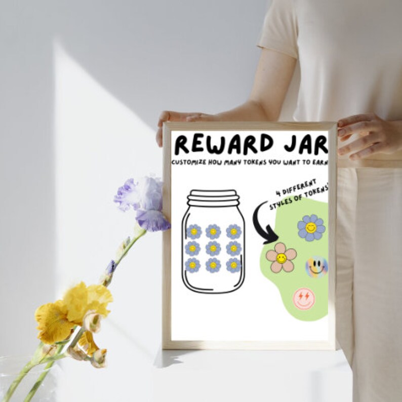 Printable Reward Chart for Kid Sticker Chart Positive Behavior Teen ...