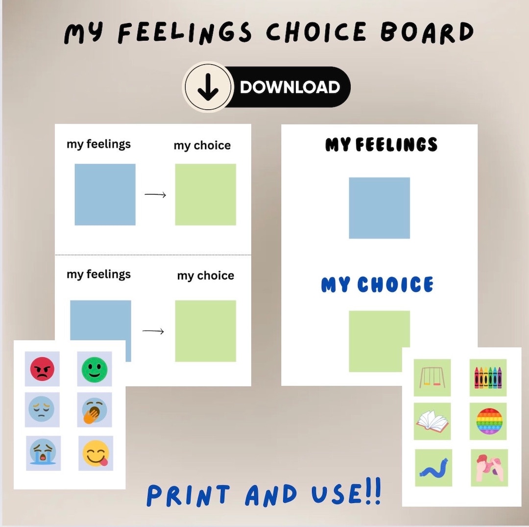 Feeling Choice Boards - Etsy