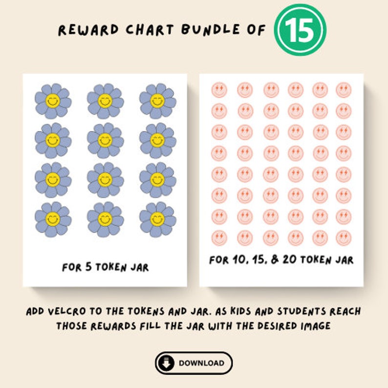 Printable Reward Chart for Kid Sticker Chart Positive Behavior Teen ...