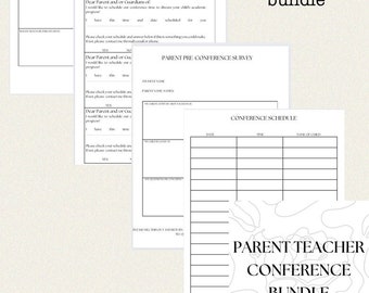 Editable Parent Teacher Conference, Parent Teacher Conference ...