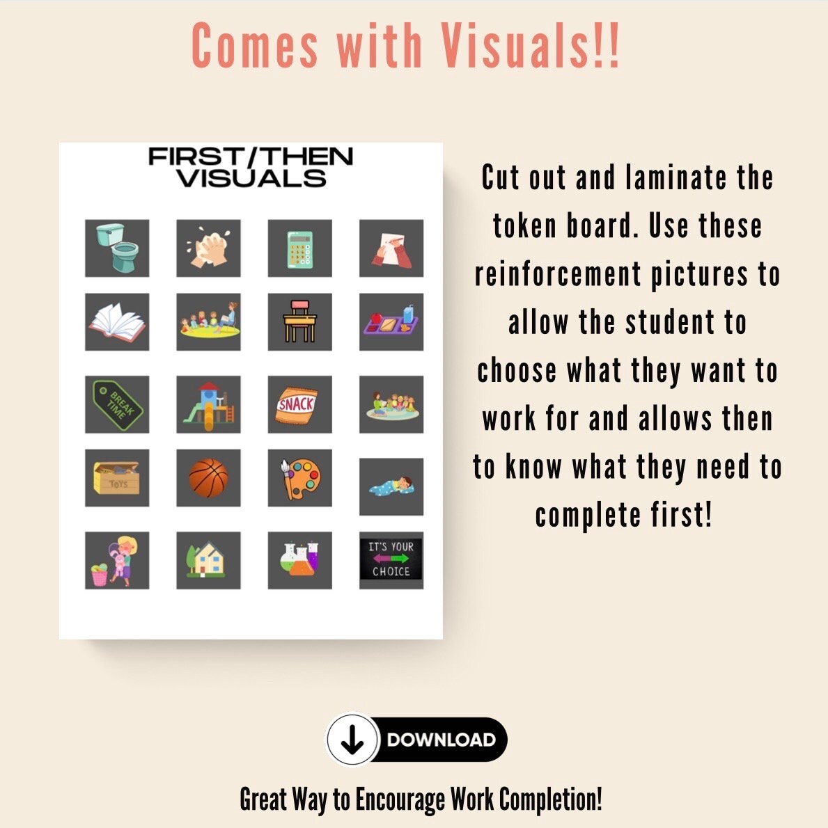 Printable Princess Token Board With Reinforcement Visuals, Have Fun ...