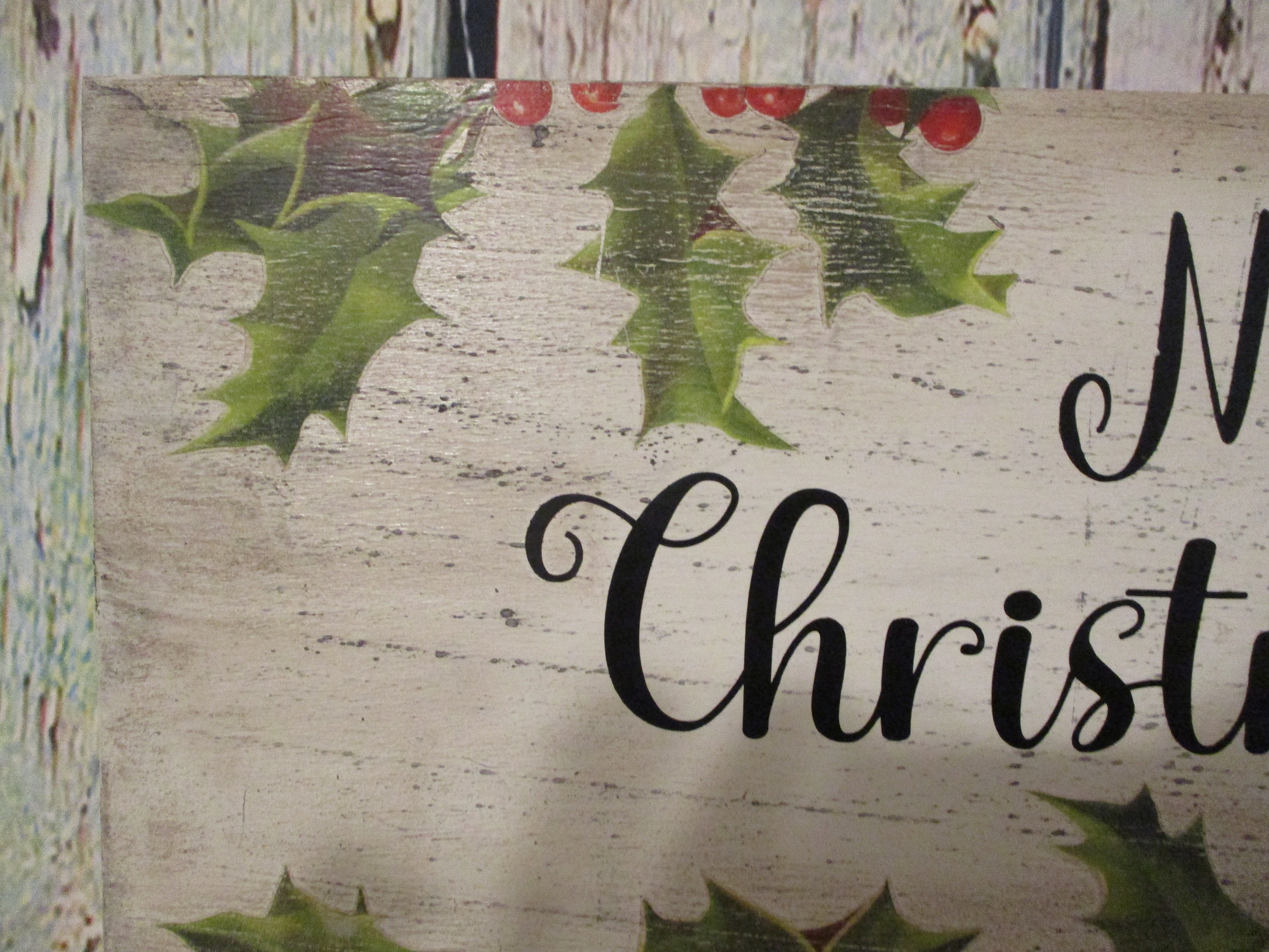 Merry Christmas Rustic Farmhouse Wood Sign Christmas Sign - Etsy