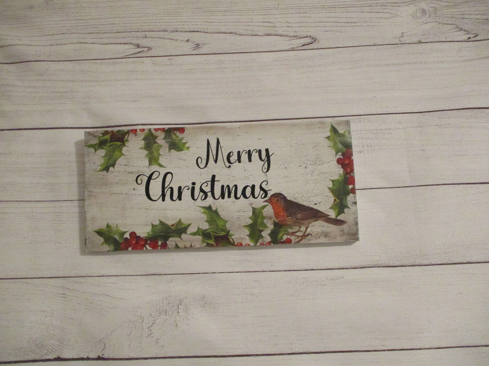 Merry Christmas Rustic Farmhouse Wood Sign Christmas Sign - Etsy