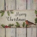 Merry Christmas Rustic Farmhouse Wood Sign Christmas Sign - Etsy