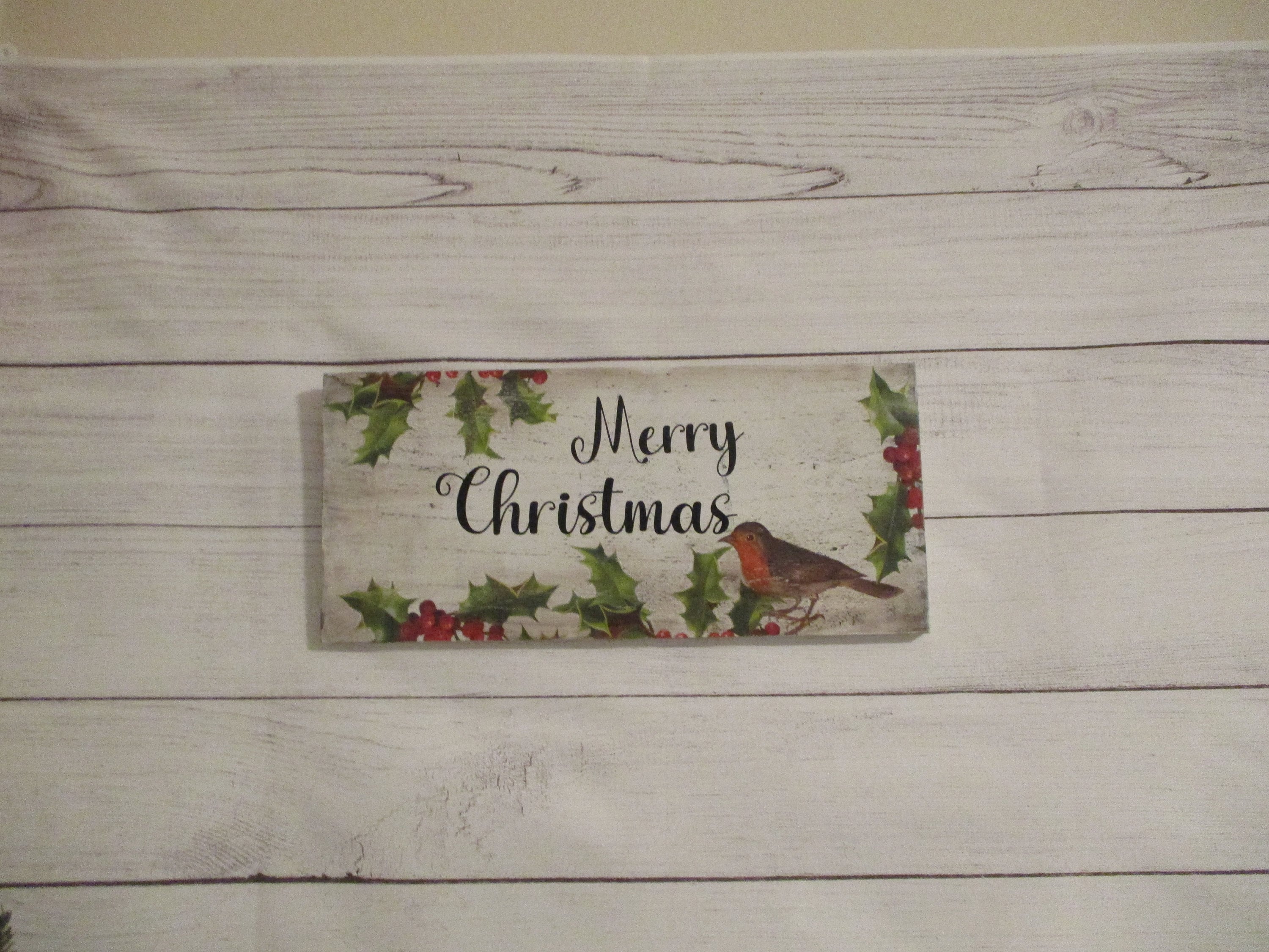 Merry Christmas Rustic Farmhouse Wood Sign Christmas Sign - Etsy