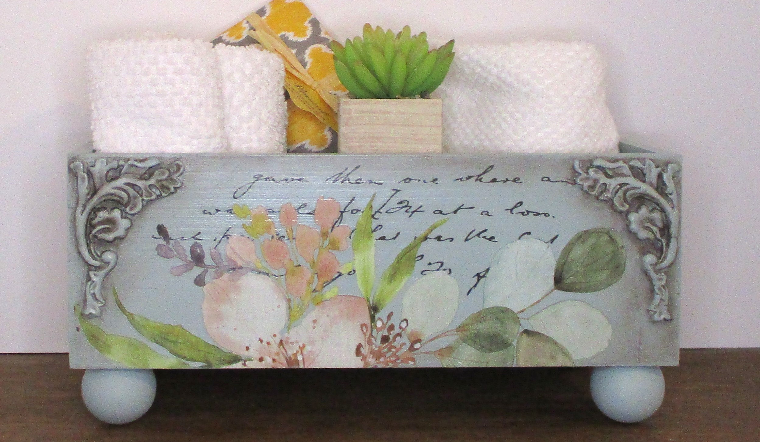 Aged to Perfection: Vintage-inspired French Country Cedar Wood Box in ...