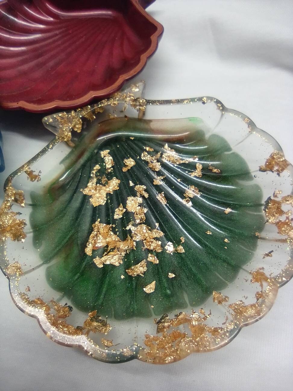 Shell Bowl 2 Pieces/soap Dish/jewelry Bowl/jewelry Tray, Individual ...