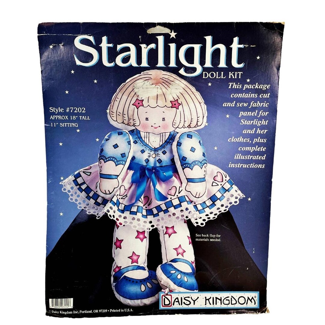 Daisy Kingdom Starlight Doll Kit Style #7202 Approx 18" Tall/11 ...