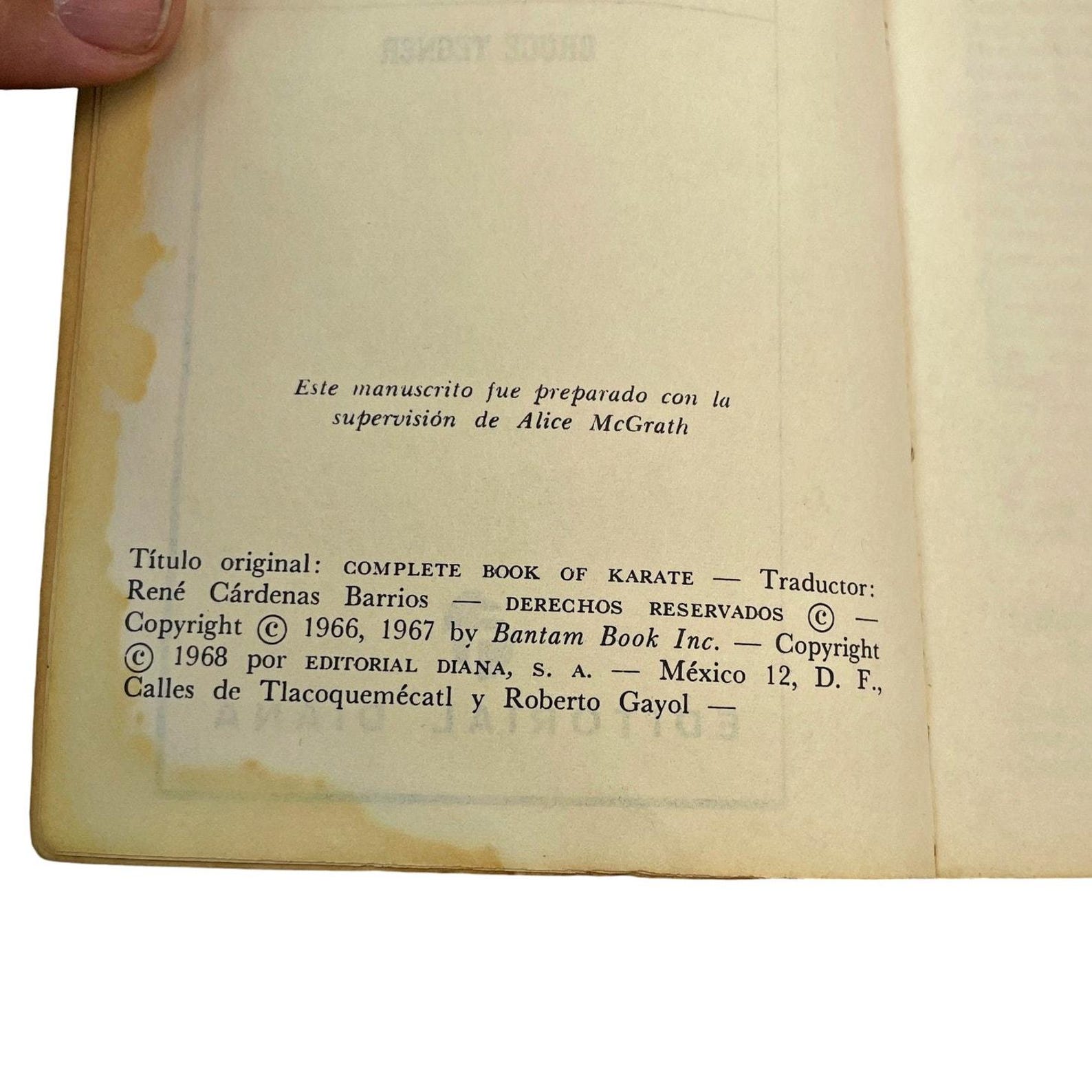 Complete Book of Karate Bruce Tegner 1968 Mexico Spanish Edition - Etsy
