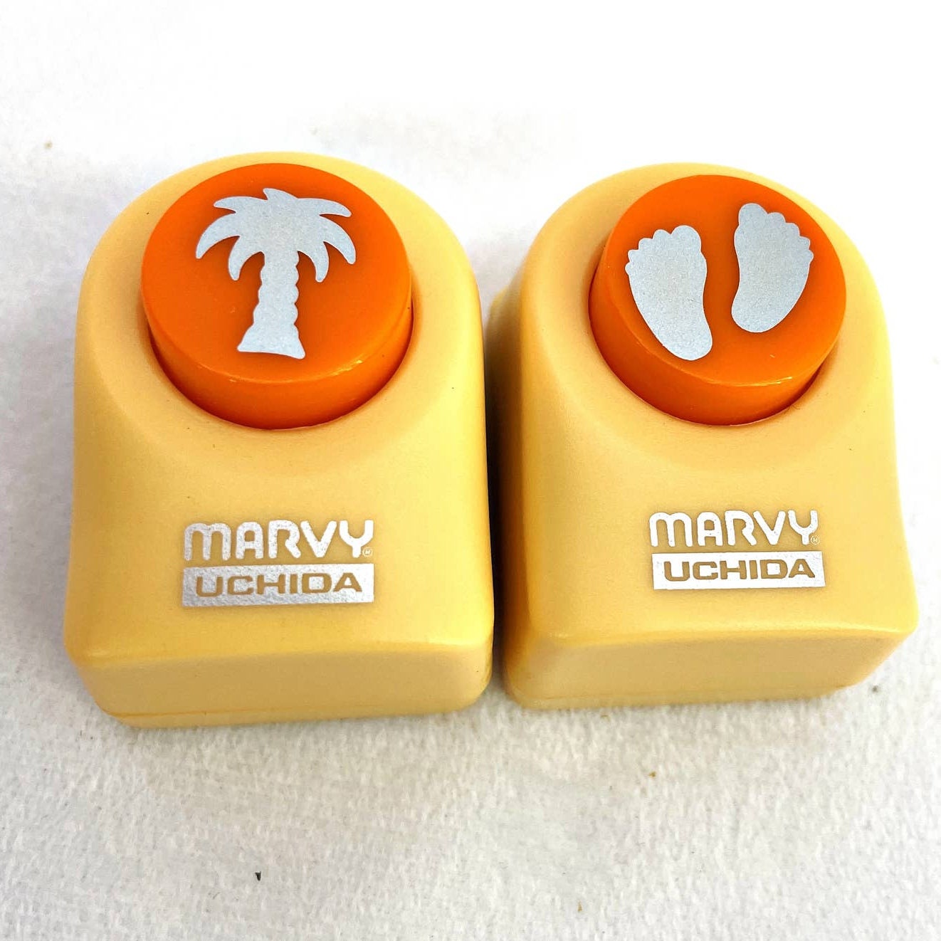 Marvy Uchida Paper Punches Palm Tree Footprints Tropical Beach ...