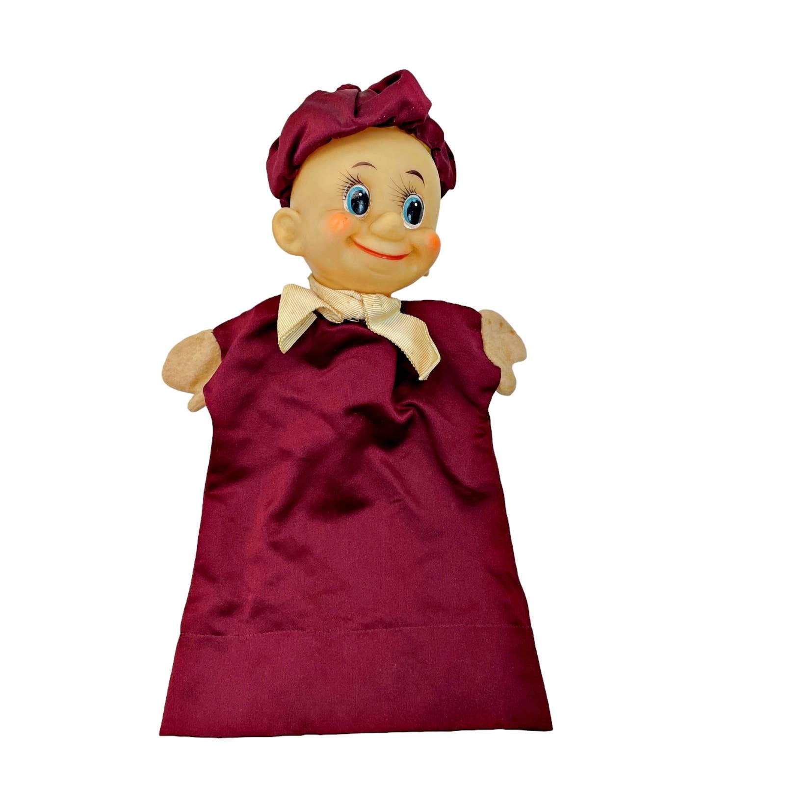 Vintage 1950's 60's Hand Puppet French Painter Artist Rubber Face Doll ...