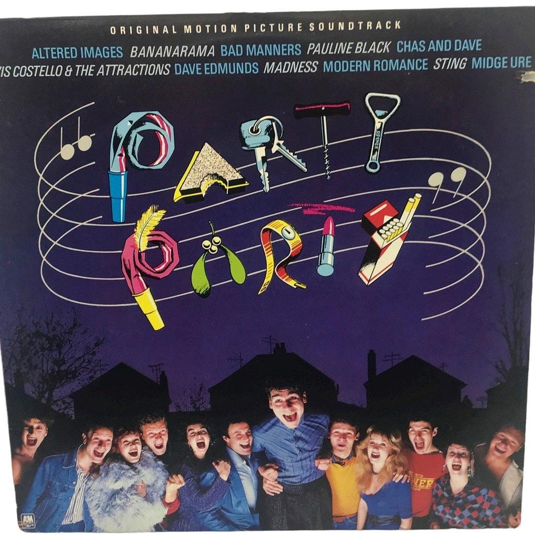 Party Party Motion Picture 1982 Lp Vinyl Album Sting Bananarama ...