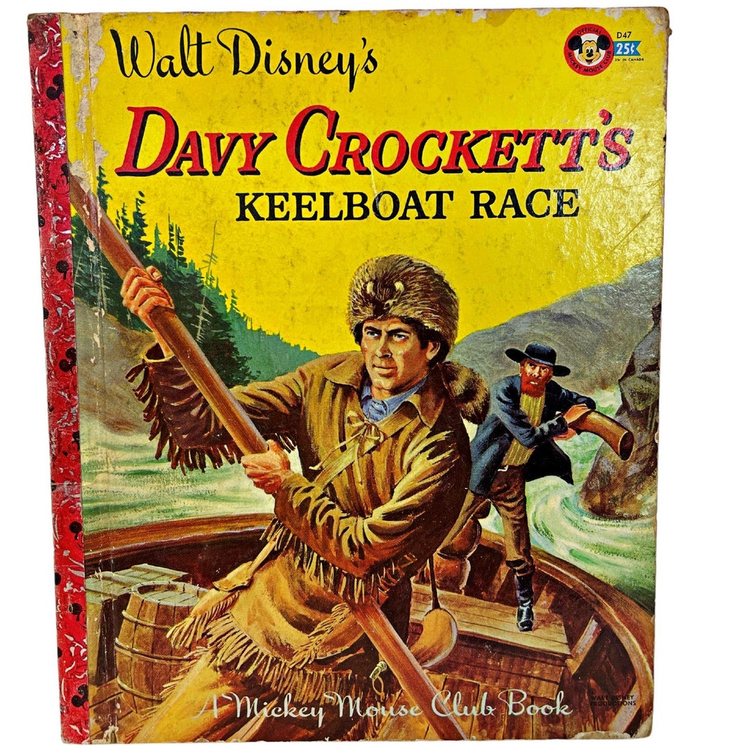 Vintage Walt Disney's Davy Crockett's Keelboat Race 1955 1st Edition ...
