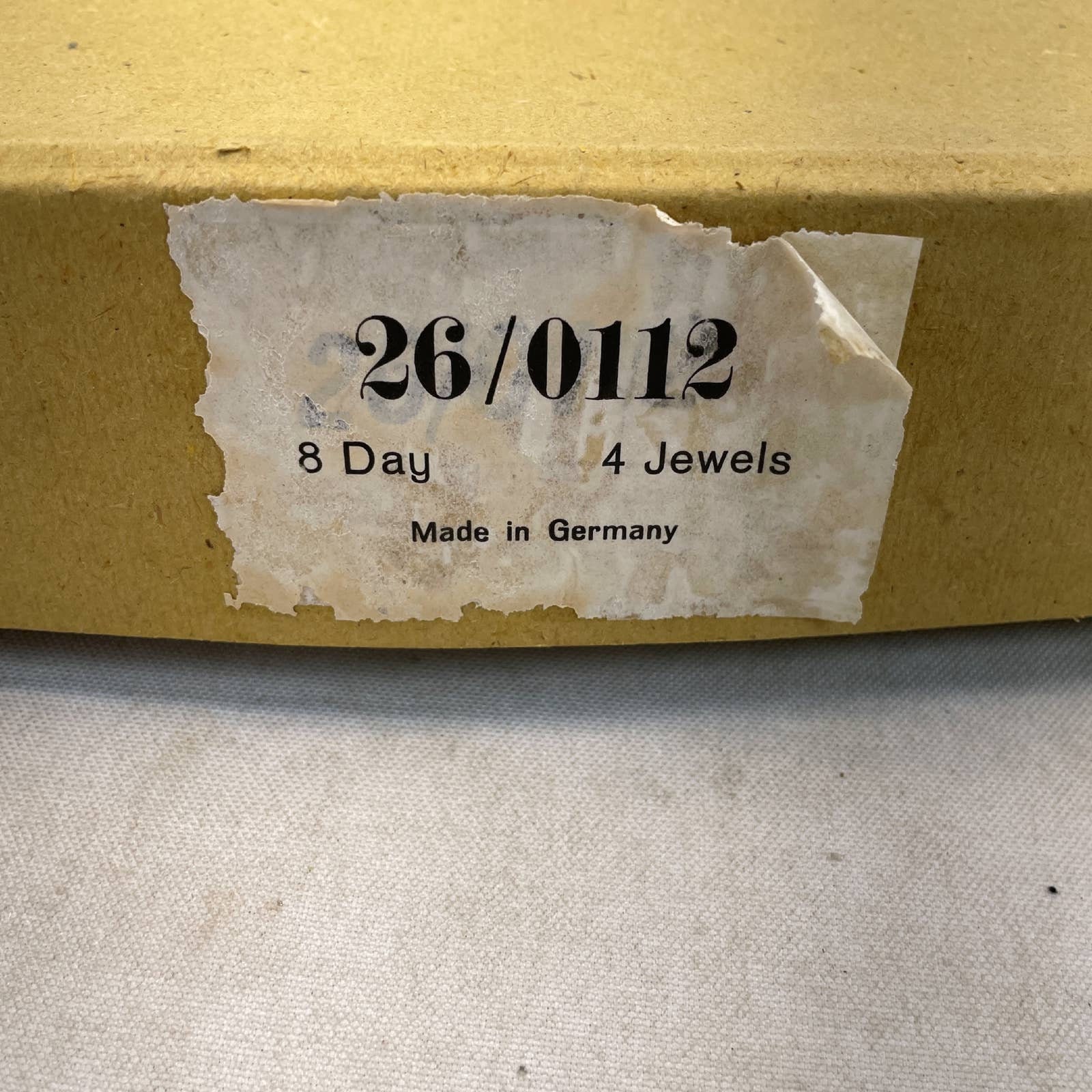 Junghans Mahogany CLOCK FACE ONLY 26/0112 8 Day / 4 Jewels - Etsy