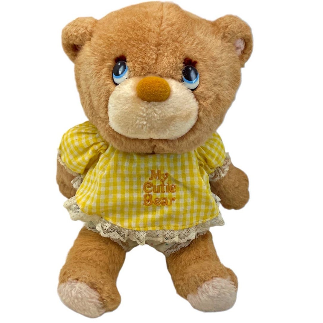 Vintage HTF 1983 Emotions 'my Cutie Bear' Teddy Bear Yellow Dress ...