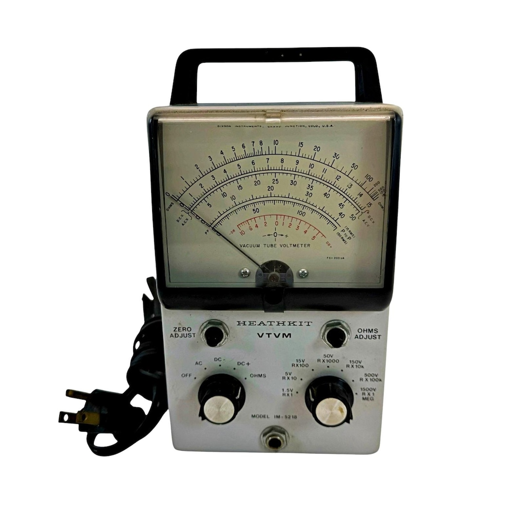 Heathkit VTVM IM-5218 Voltmeter, Powers On, Untested , As-is - Etsy