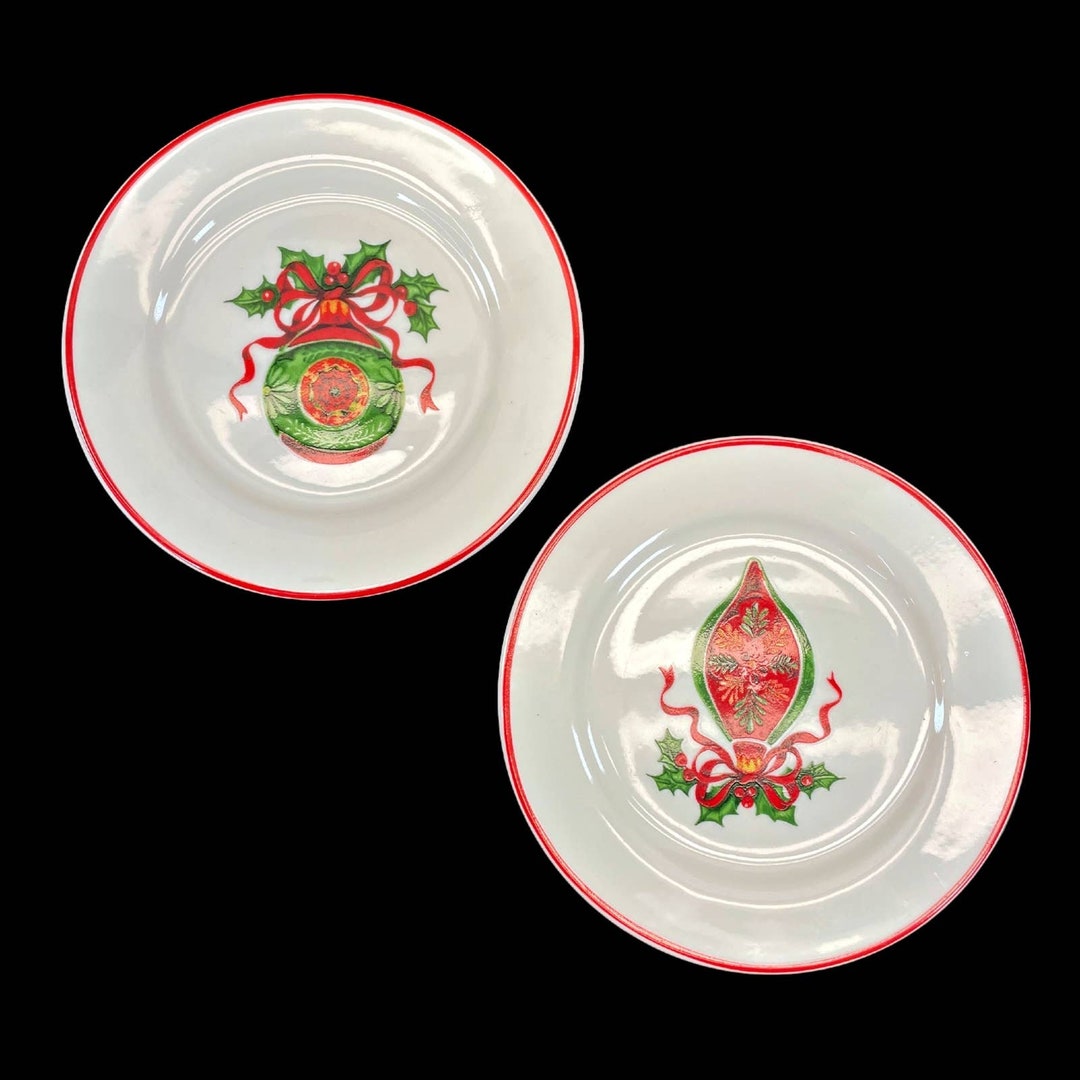Traditions Holiday Celebration Christopher Radko Porcelain Plates 5 3/4 ...