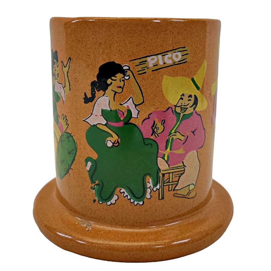 RARE Senor Pico 1964 Vintage Risque Trader Vics Mexican Tiki Cup Signed ...