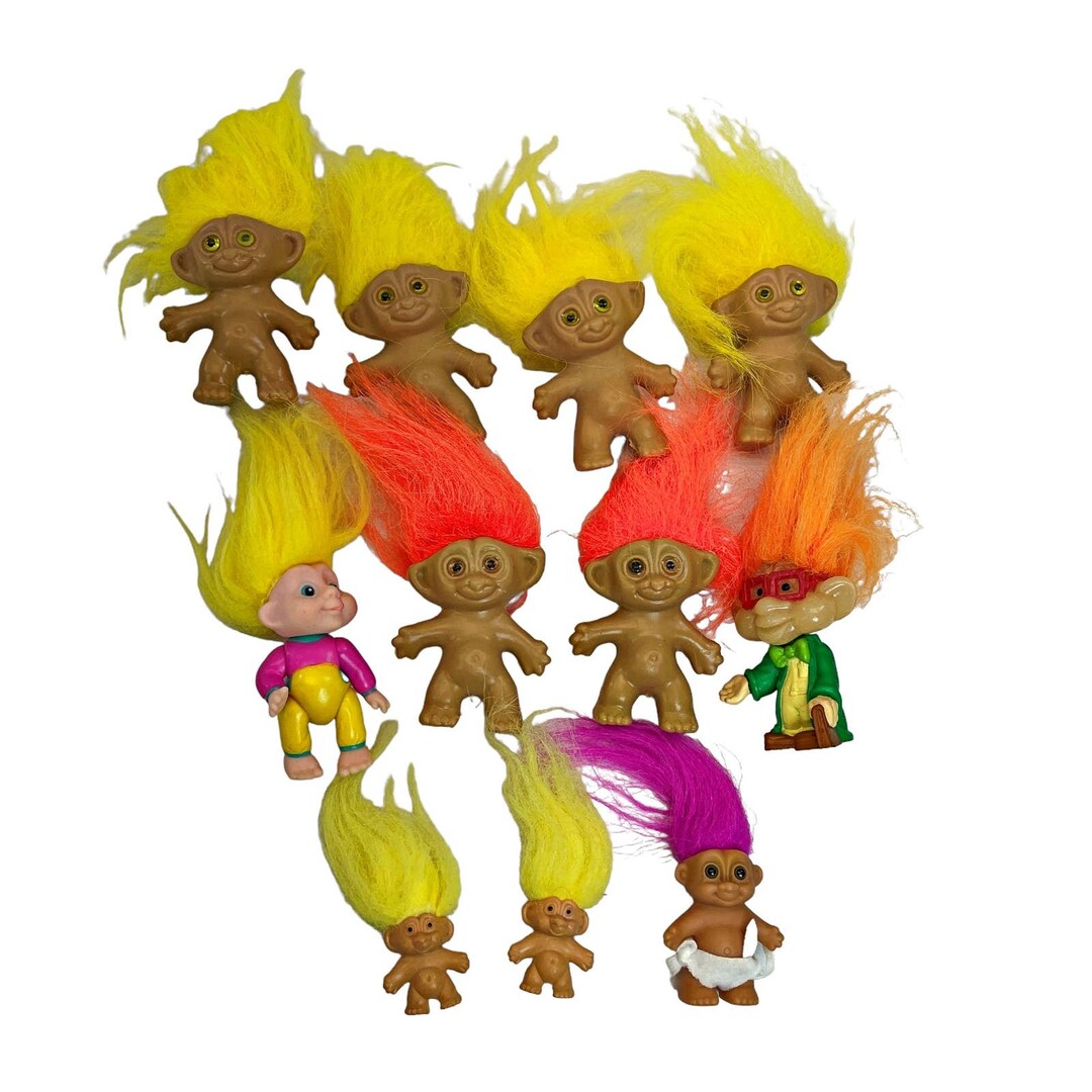 Lot of Vintage Trolls Pencil Toppers Burger King Glow Russ Applause - Etsy
