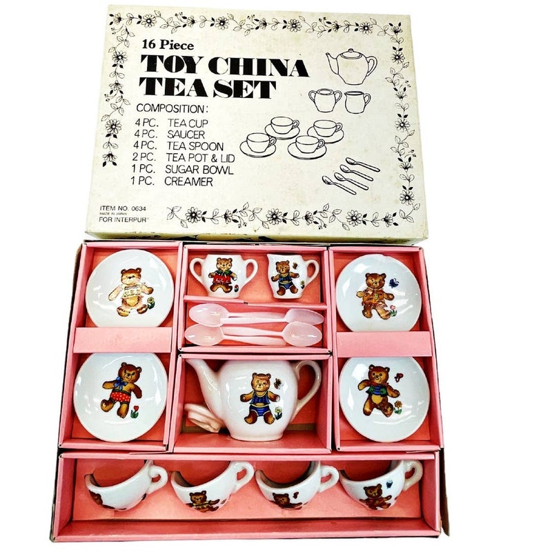 Bear Tea Set - Etsy
