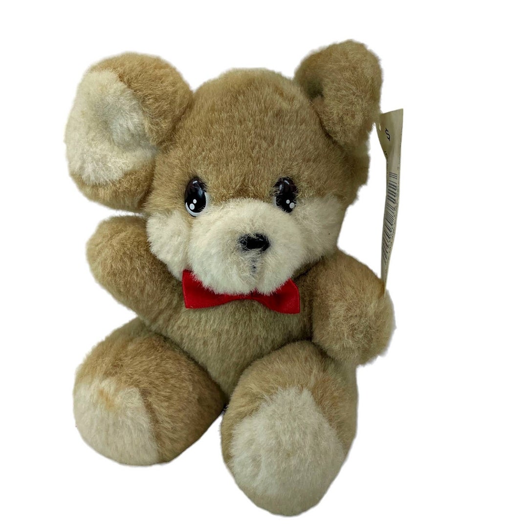 RARE Vintage Gerber Cuddles Plush Stuffed 6 Mouse Red Bow Tie Baby NOS ...